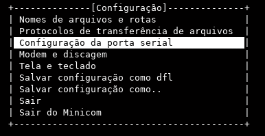 MINICOM - TOOL DE COMUNICAÇÃO SERIAL LINUX/UNIX - bfnetworks